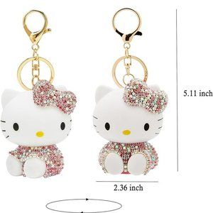 Hello Kitty | Accessories | Cute Hello Kitty Crystal Keychain | Poshmark